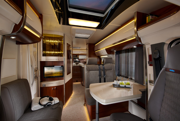 Hobby Premium Van - a motorhome full of light