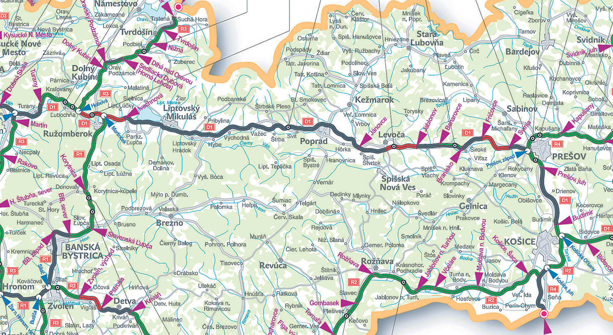 Highway tolls in Slovakia from 2016